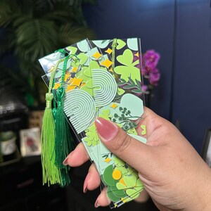 Lucky You - Clear Acrylic Bookmarks With Tassel - Etsy