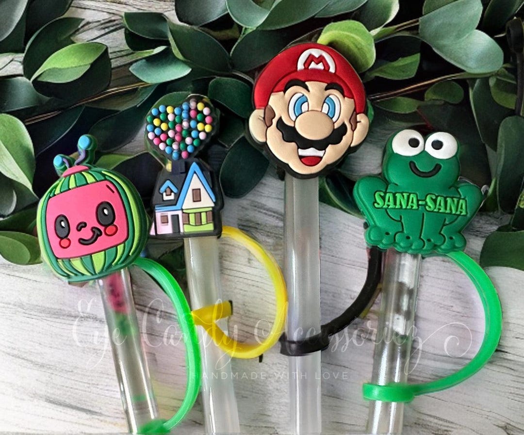 Characters & More Straw Topper Cover for Standard and Stanley Straws - Etsy