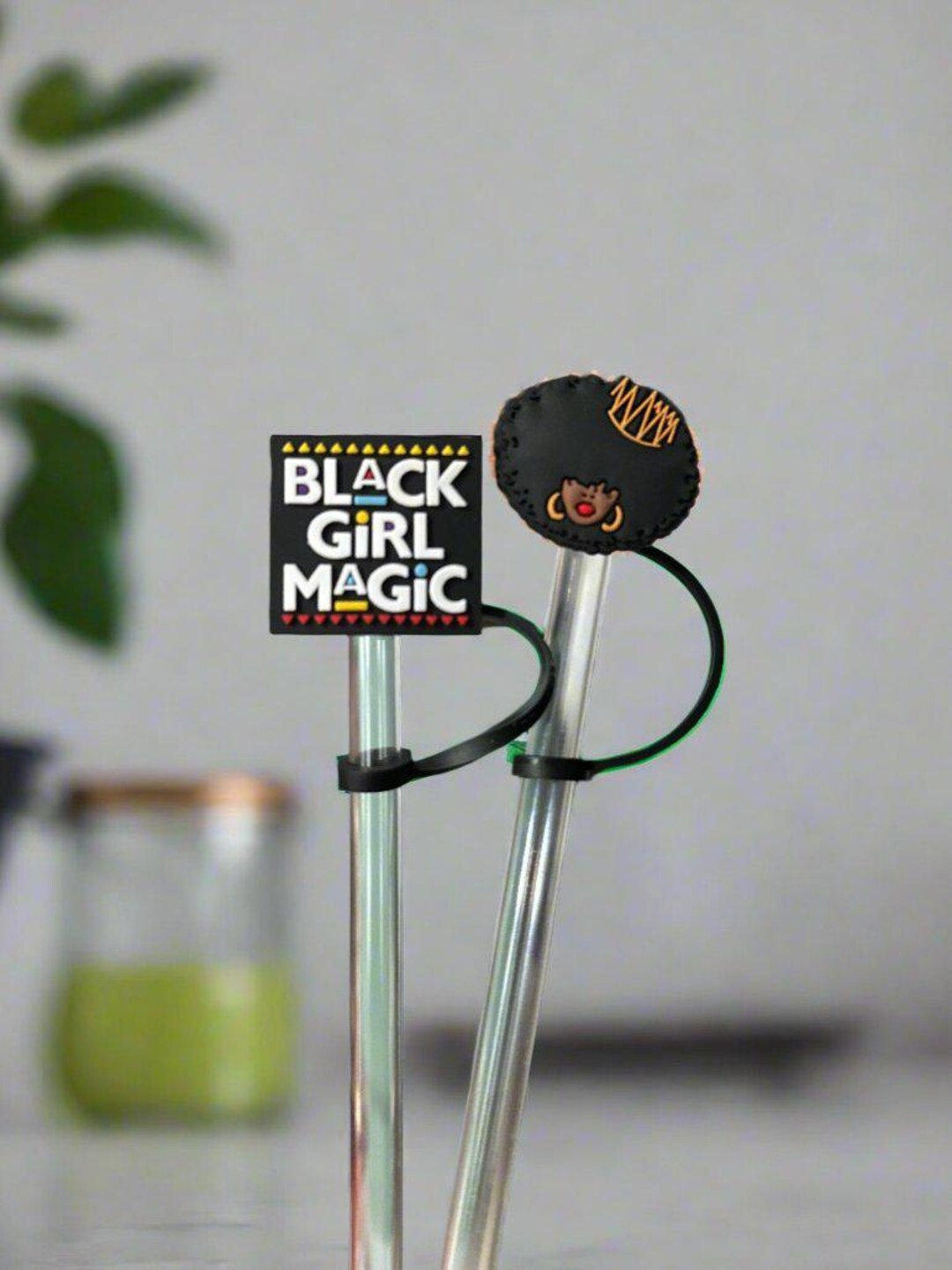 Black Girl Magic Straw Topper Covers for Standard & Stanley Straws - Etsy