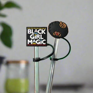 Black Girl Magic Straw Topper Covers for Standard & Stanley Straws - Etsy