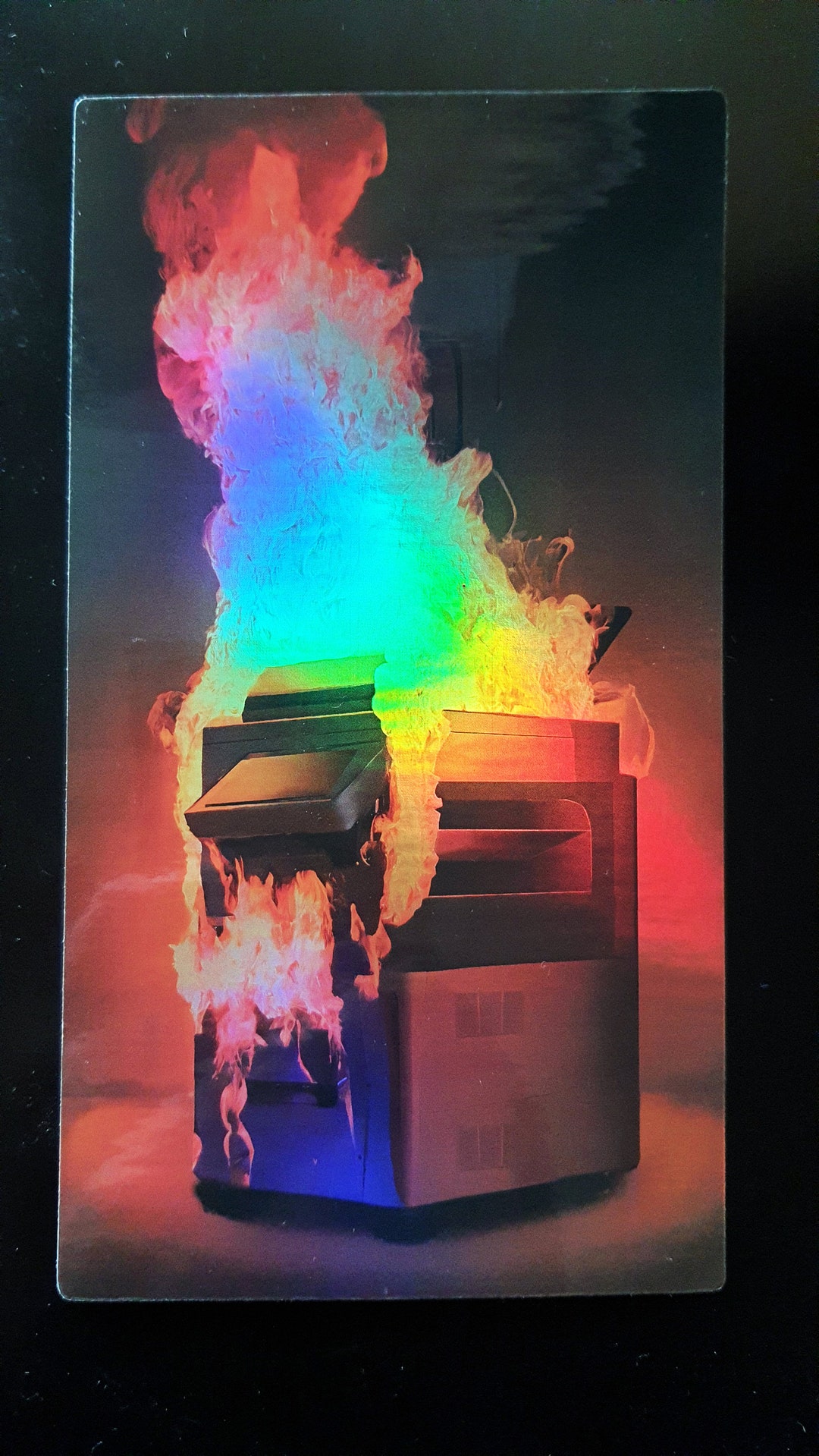 Copier on Fire - Holographic Sticker 3.5" X 6.25" - Etsy