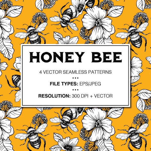 Vintage Honey Bee - Etsy