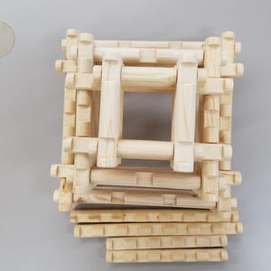 250 Piece Handmade 'lincoln Logs' Extra Large Set - Etsy