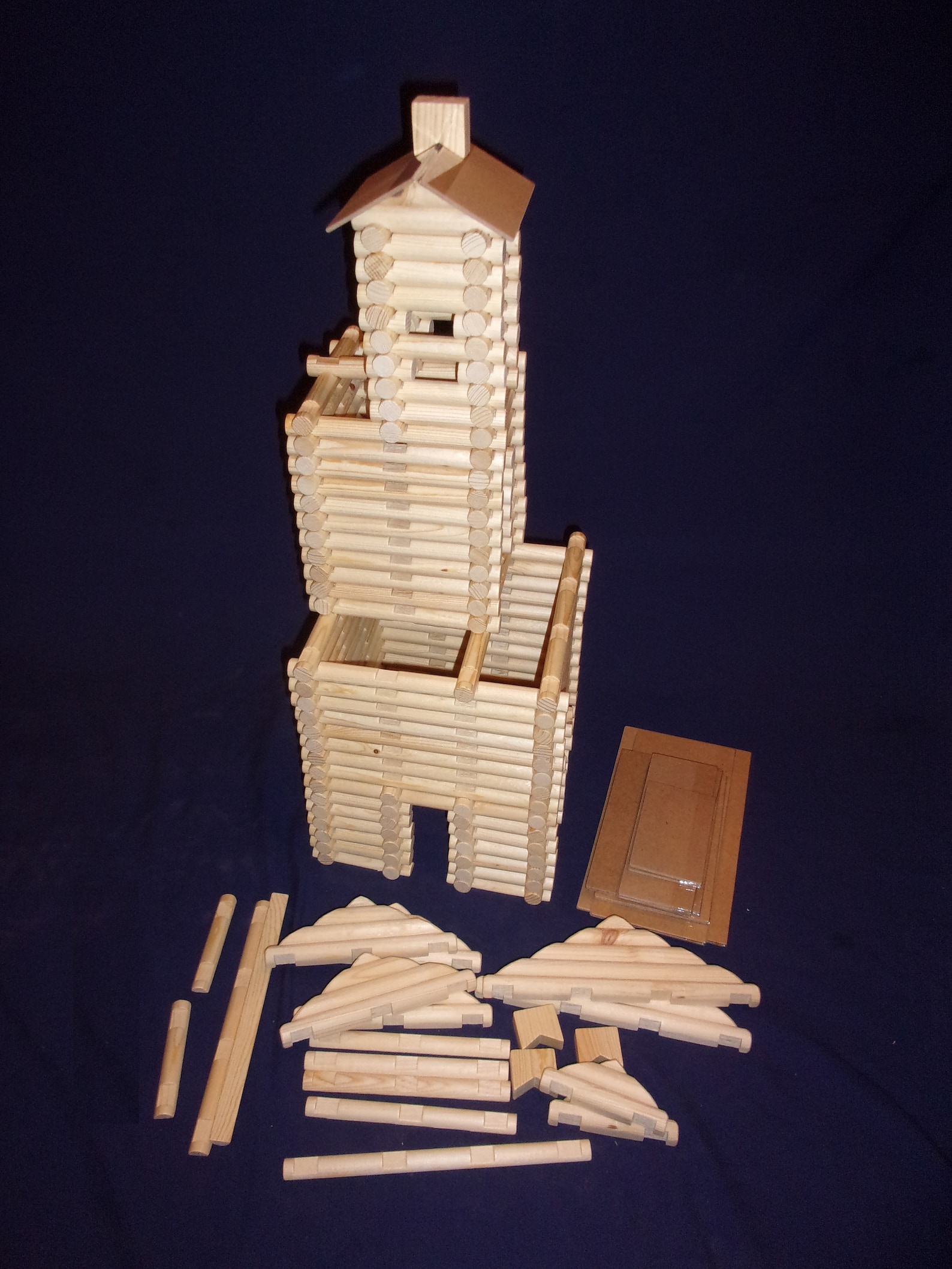 250 Piece Handmade 'lincoln Logs' Extra Large Set - Etsy