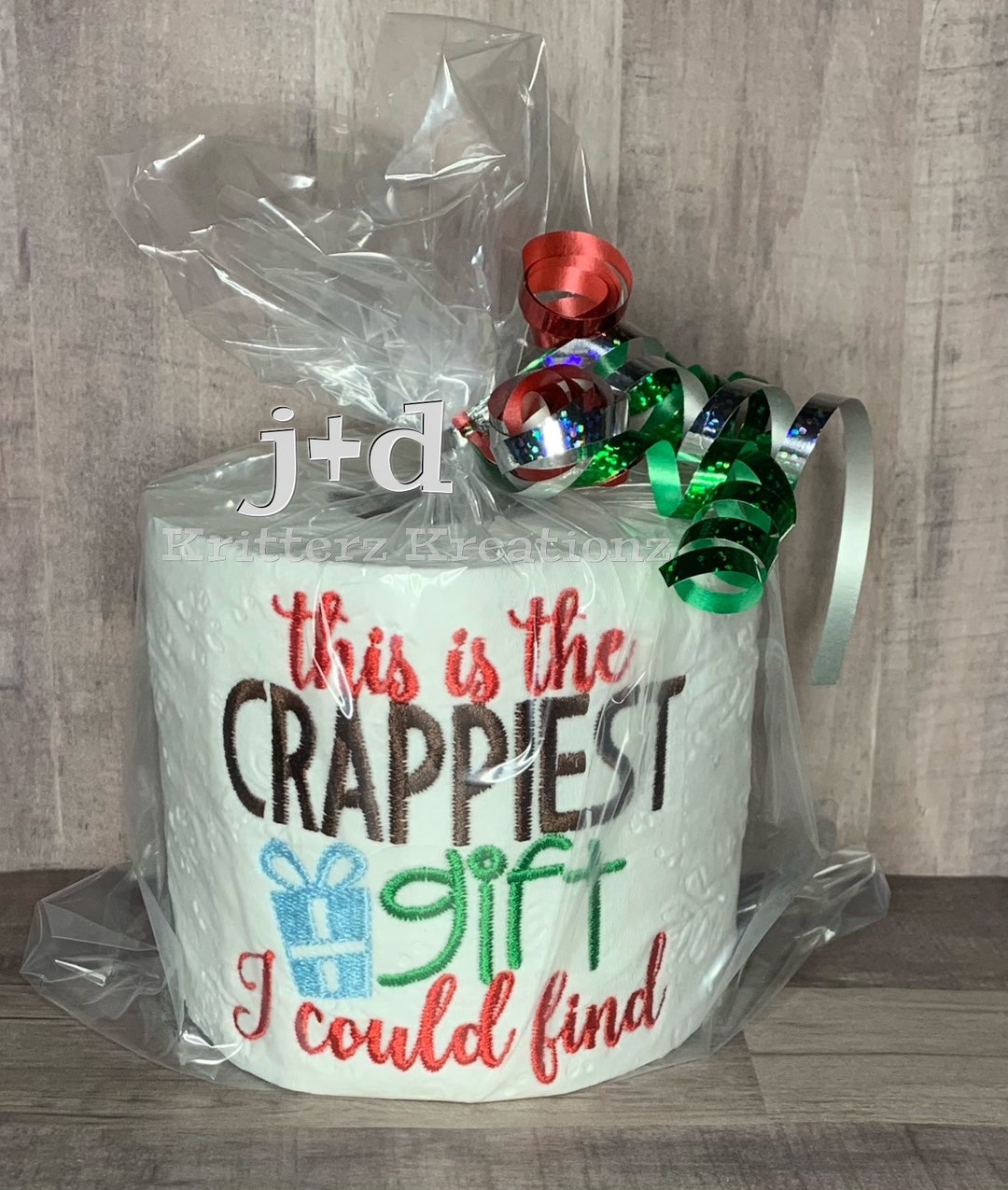 This is the Crappiest Gift I Could Find Embroidered Toilet Paper. Hard ...