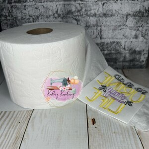 Halloween Decor. Ghost Poo. Poop. Halloween Embroidered Toilet Paper ...