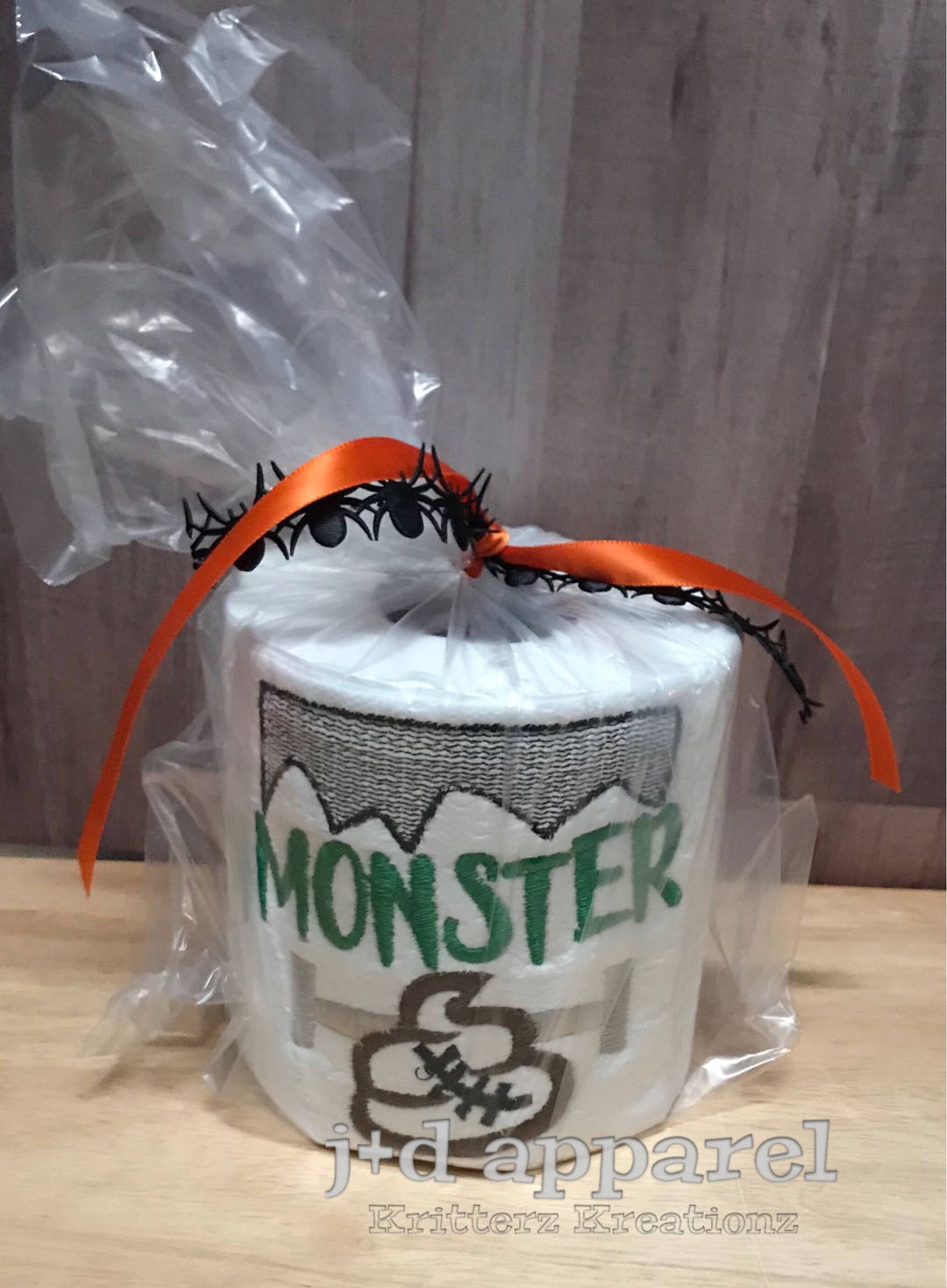 Frankenstein Poop. Monster Poop. Halloween Embroidered Toilet Paper ...