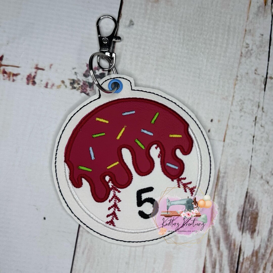 Baseball Ice Cream Drip Backpack Tag. Baseball. Ice Cream Drip ...
