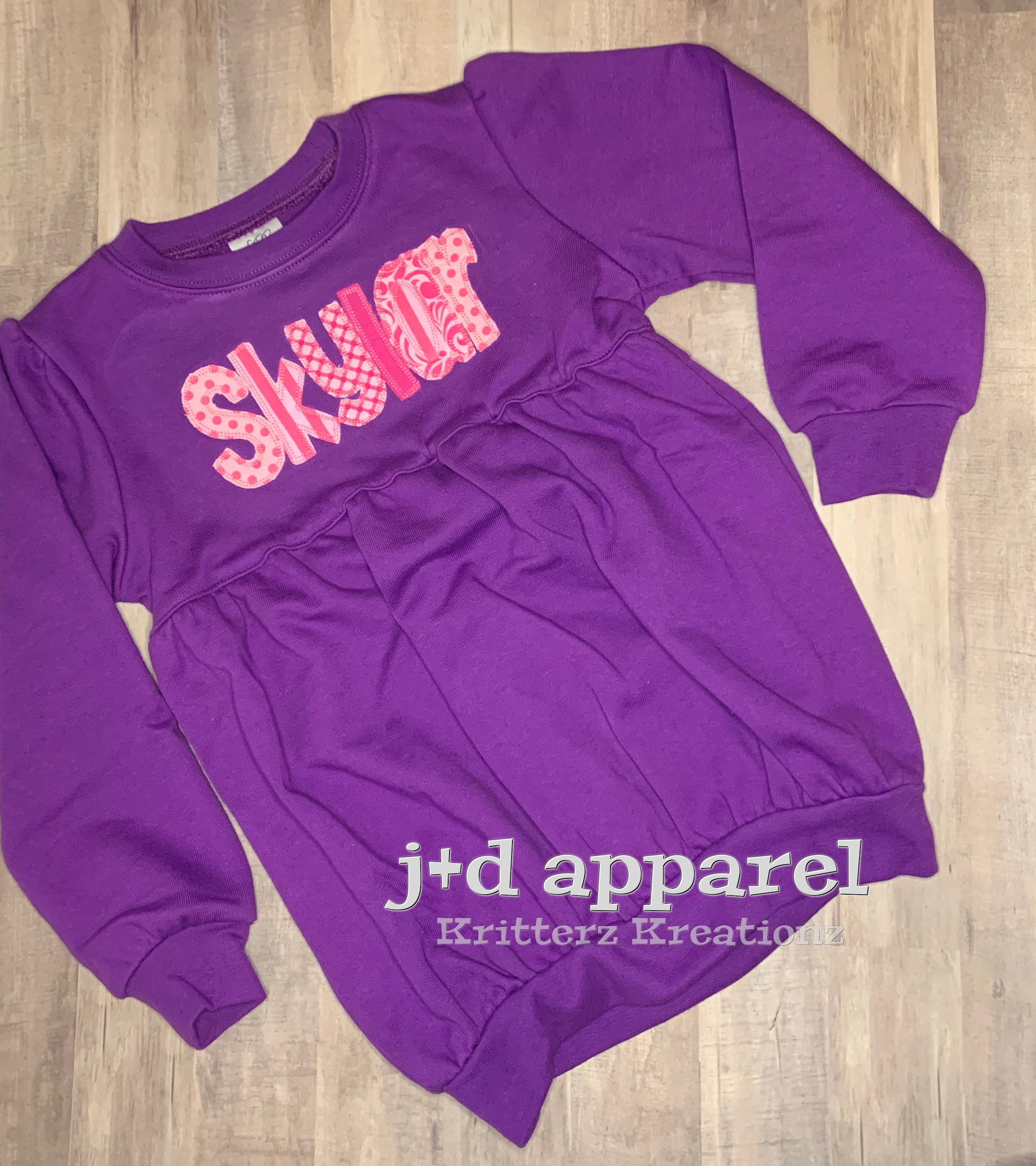 Personalized Girls Bubble Sweatshirt. Bubble Sweatshirt. Monogrammed ...