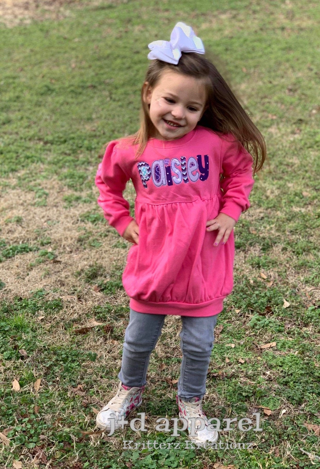 Personalized Girls Bubble Sweatshirt. Bubble Sweatshirt. Monogrammed ...