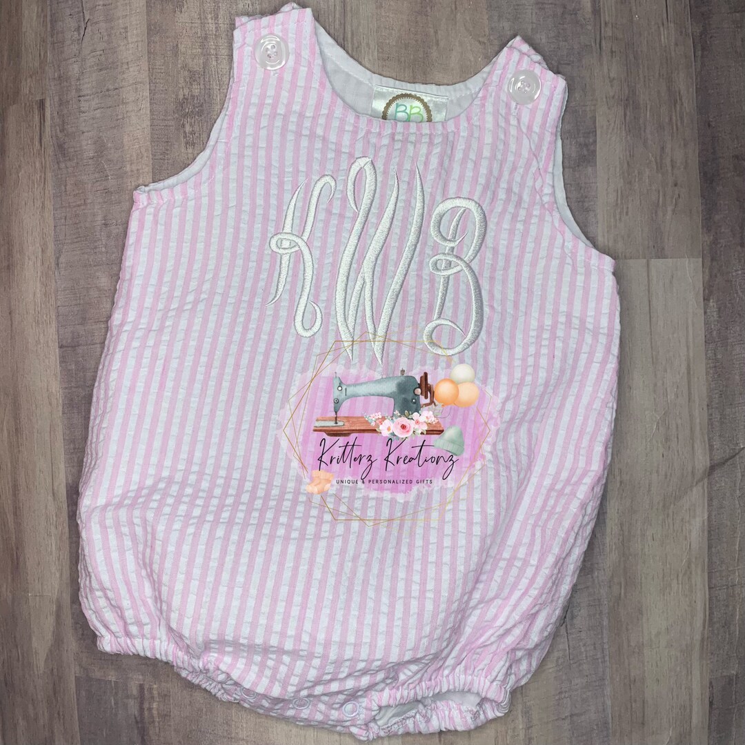 Circle Monogram Baby Bubble. Monogram. Personalized. Summer. Beach ...