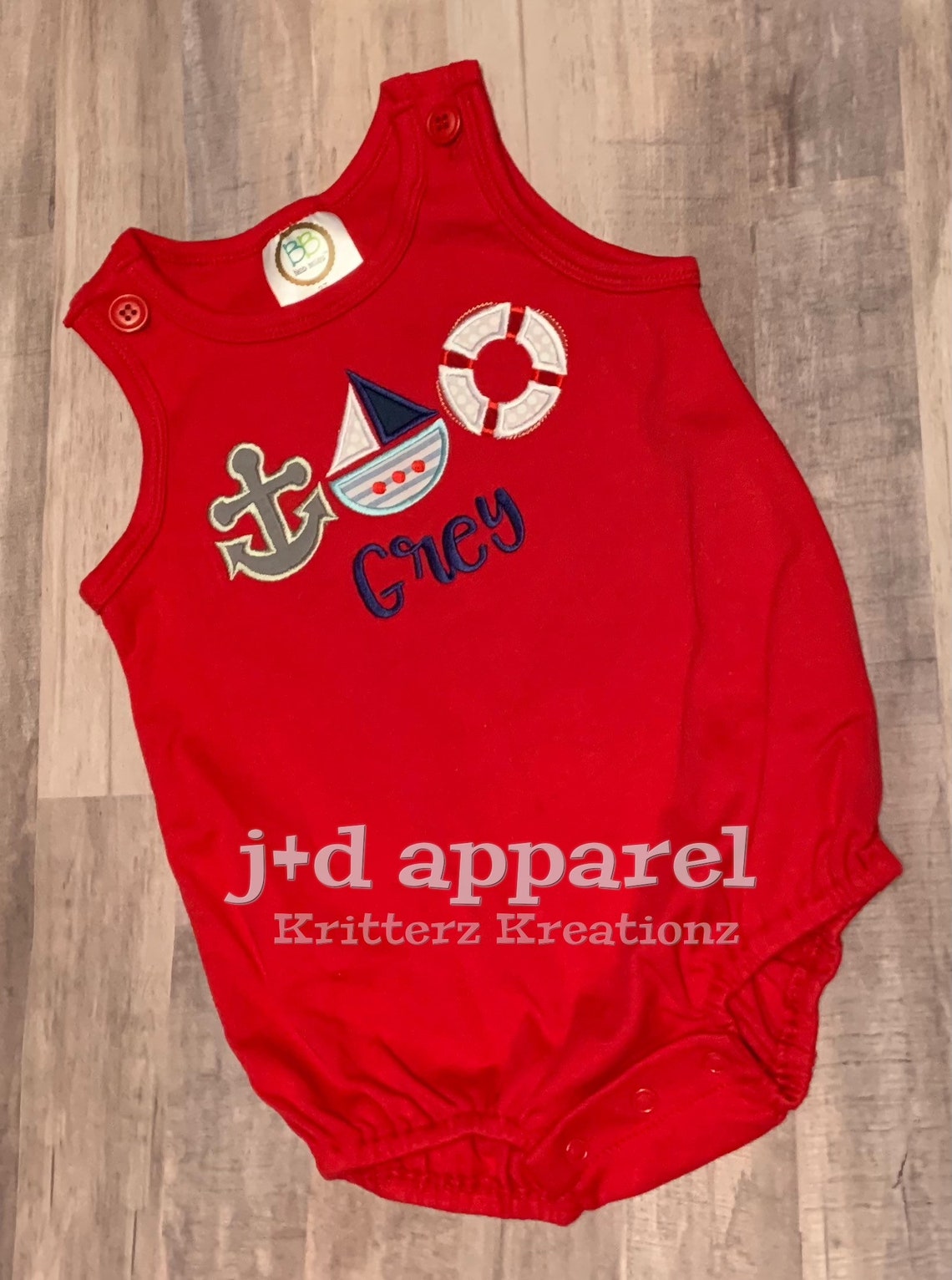 Nautical Baby Romper. Baby Bubble. Nautical. Boy Bubble Romper. Girl ...
