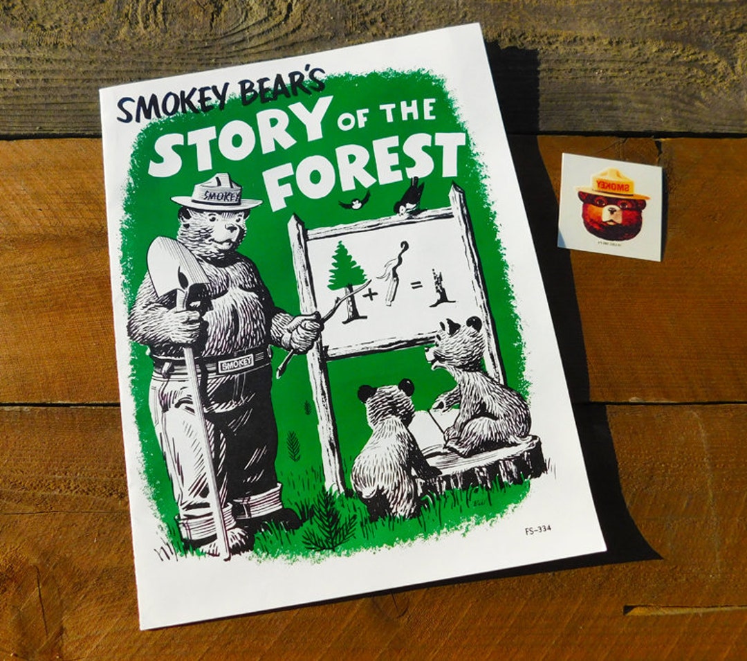 Vintage Smokey the Bear Story of the Forest Booklet Plus - Etsy