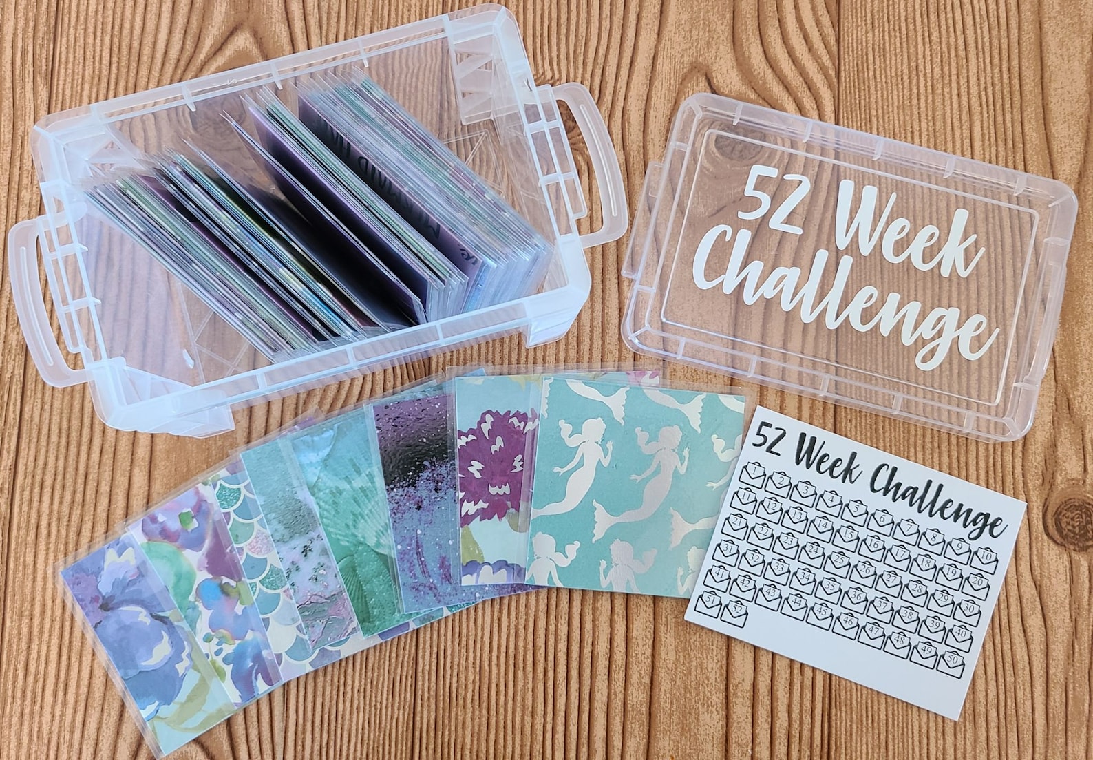 52 Week Challenge Box Money Saving Challenge 52 Envelope - Etsy