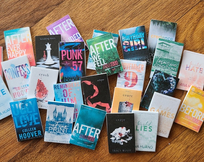 Mini Books for a TBR Jar or Mini Library HANDMADE CUSTOM - Etsy