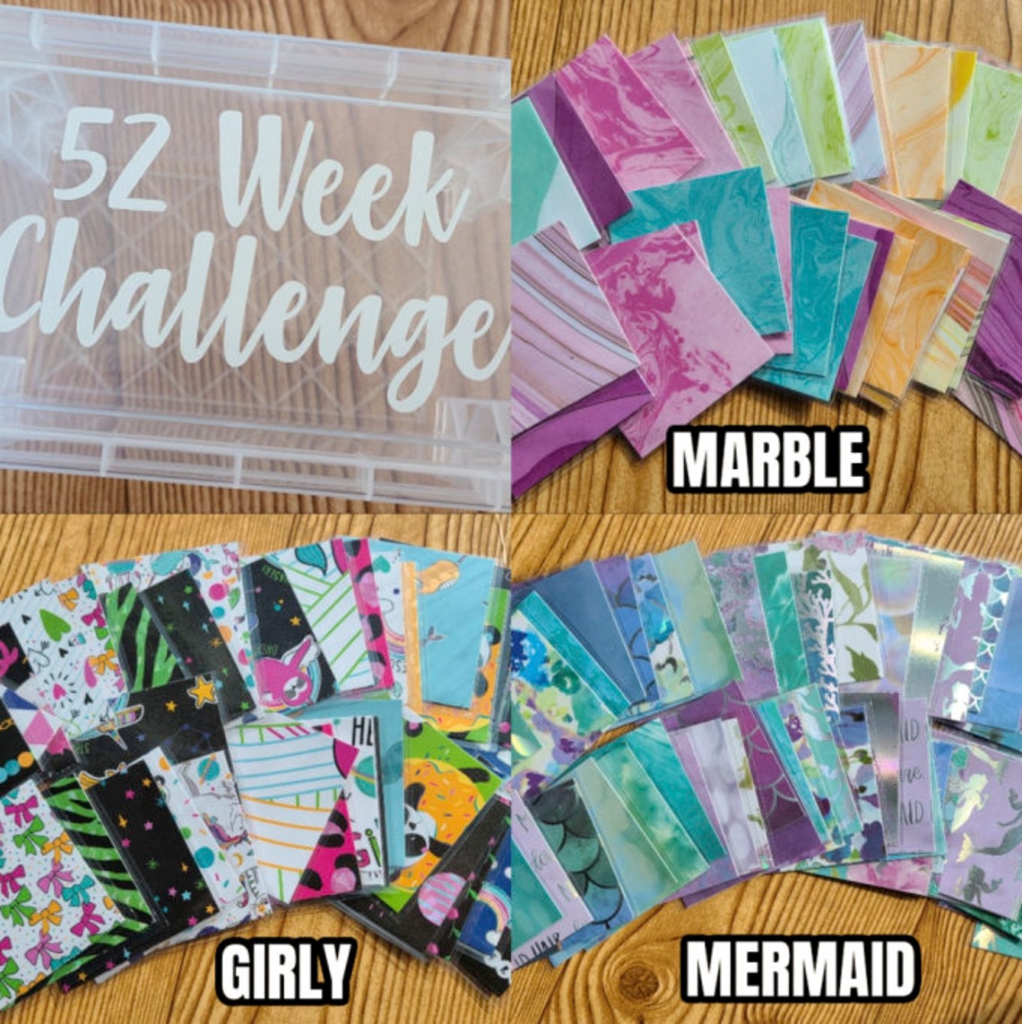 52 Week Challenge Box Money Saving Challenge 52 Envelope - Etsy