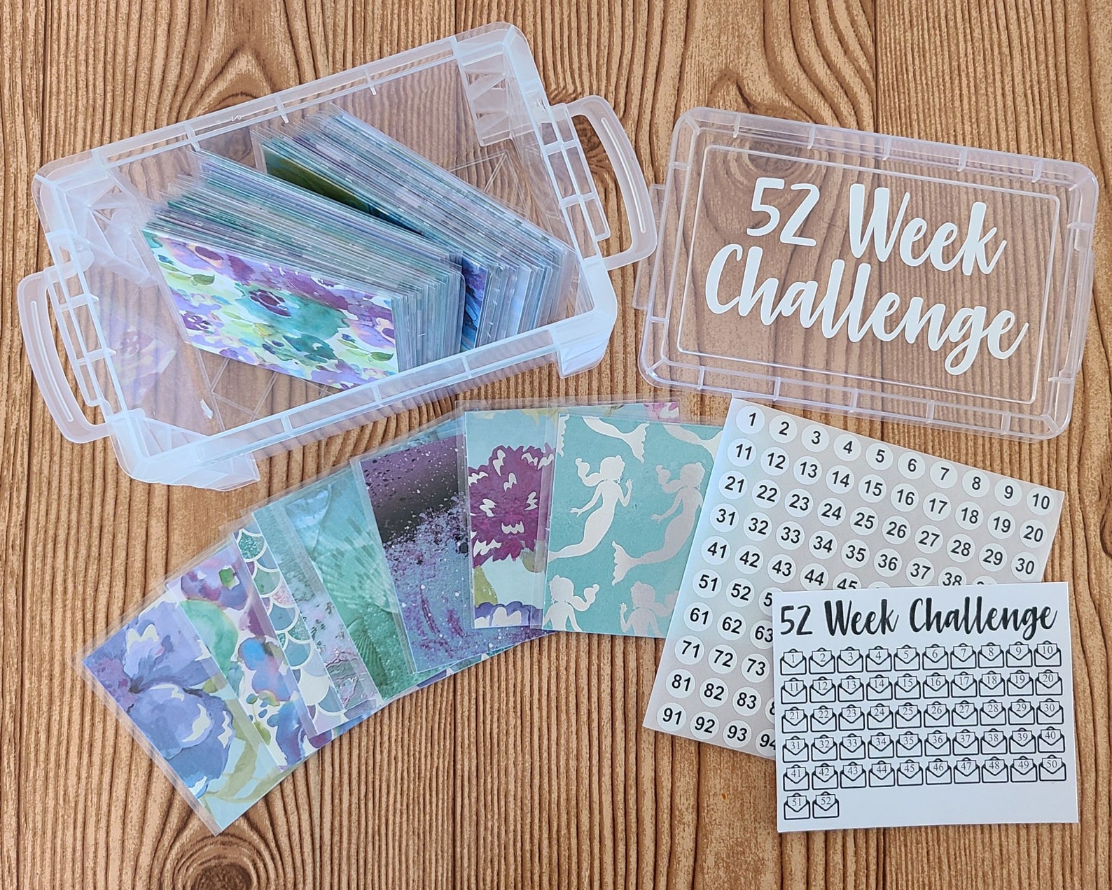 52 Week Challenge Box Money Saving Challenge 52 Envelope - Etsy