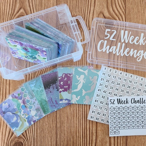 52 Week Challenge Box Money Saving Challenge 52 Envelope - Etsy 52 Week Challenge Box Money Saving Challenge 52 Envelope - Etsy