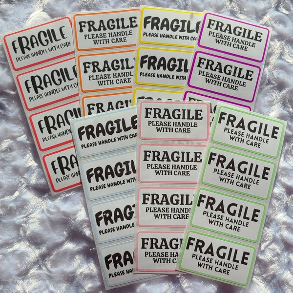 Personalized Fragile Stickers - Etsy