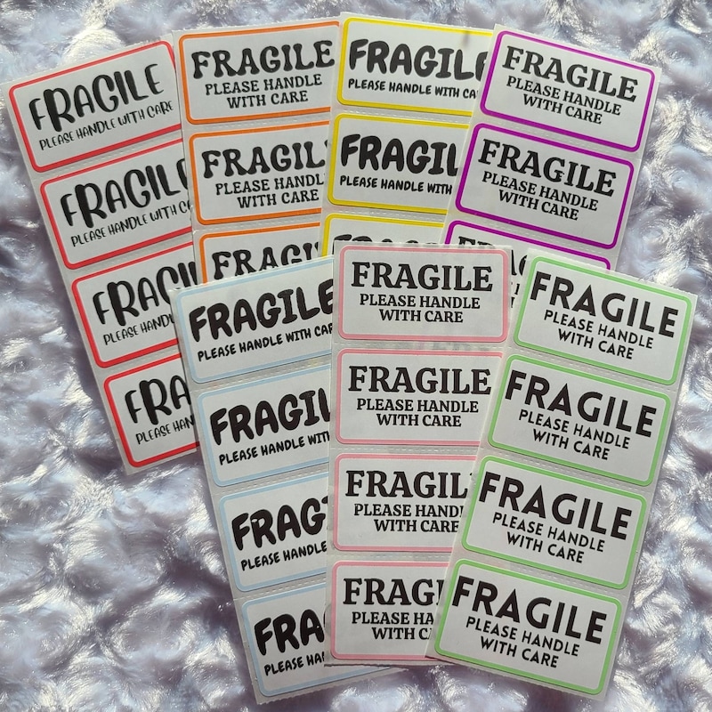 Personalized Fragile Stickers - Etsy