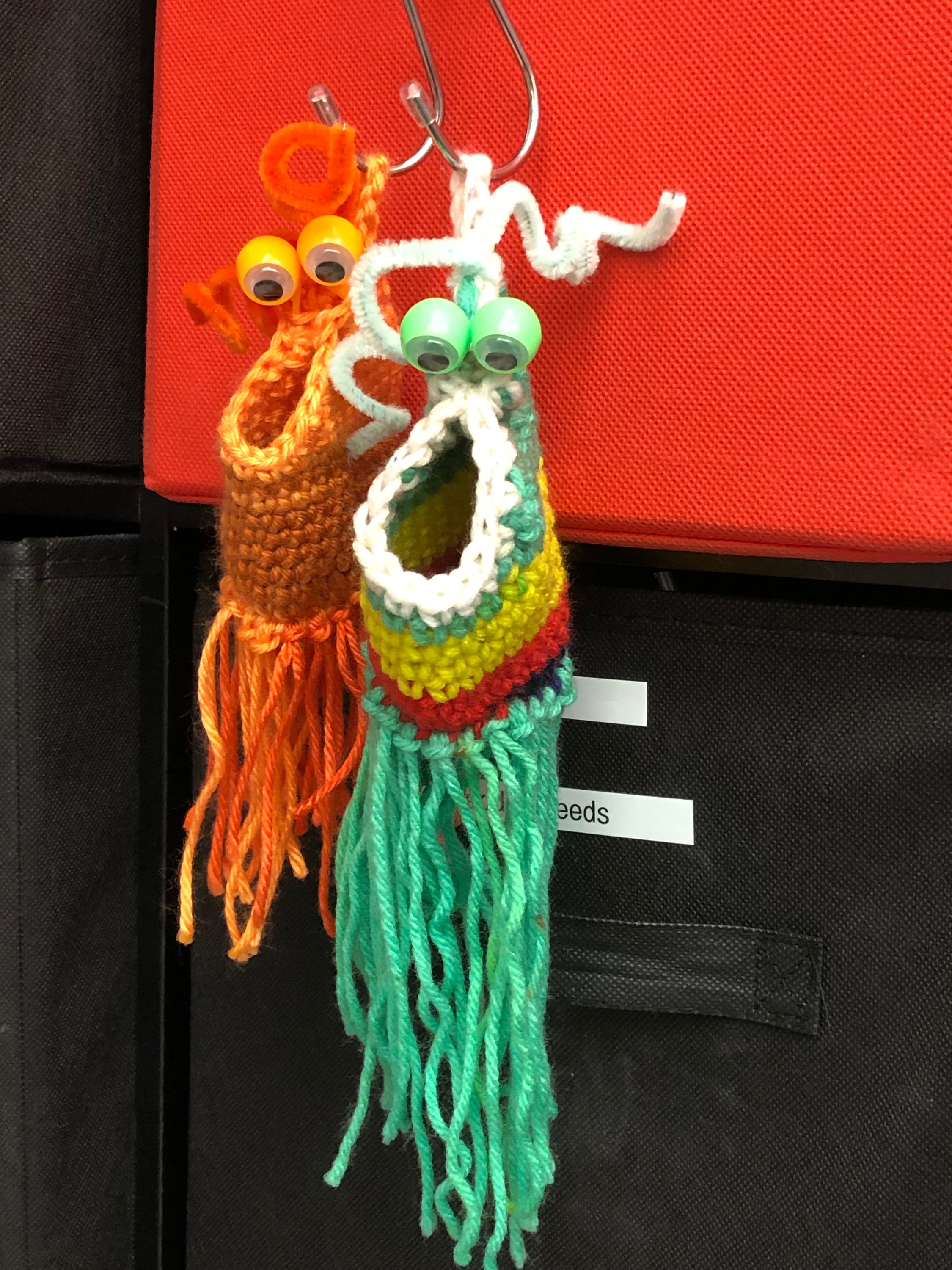 Yip Yip Monster Alien Crochet Friend Car Hanger Mini Purse Clip Backpack Buddy Crochet Pattern ...