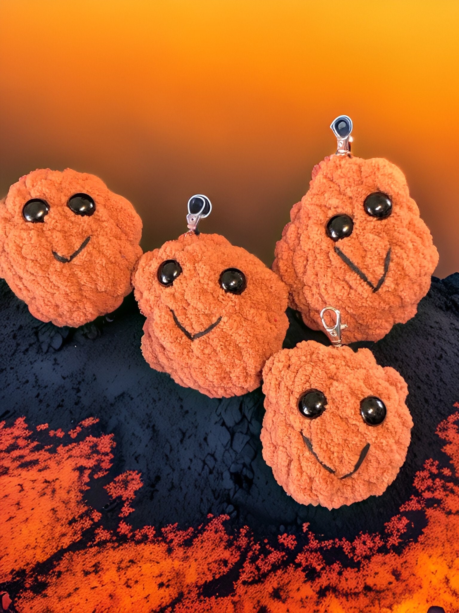 Tiny Happy Potato Amigurumi Charm No Sew Crochet Pattern for Backpack ...