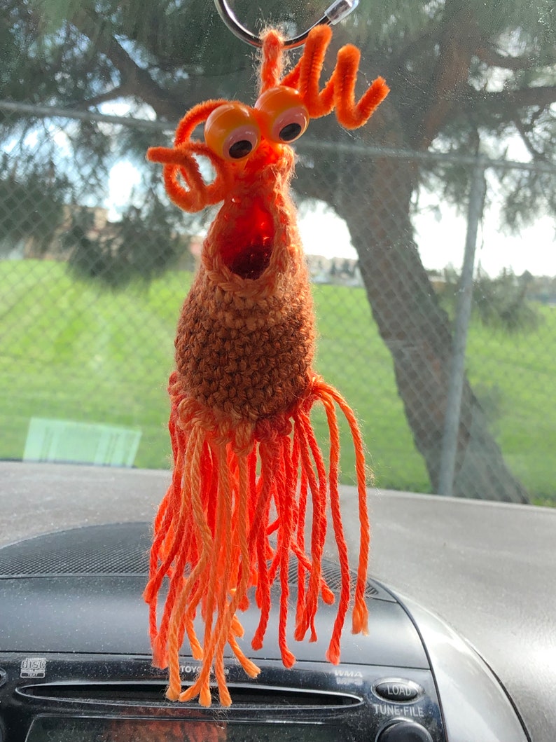 Yip Yip Monster Alien Crochet Friend Car Hanger Mini Purse Clip Backpack Buddy Crochet Pattern ...