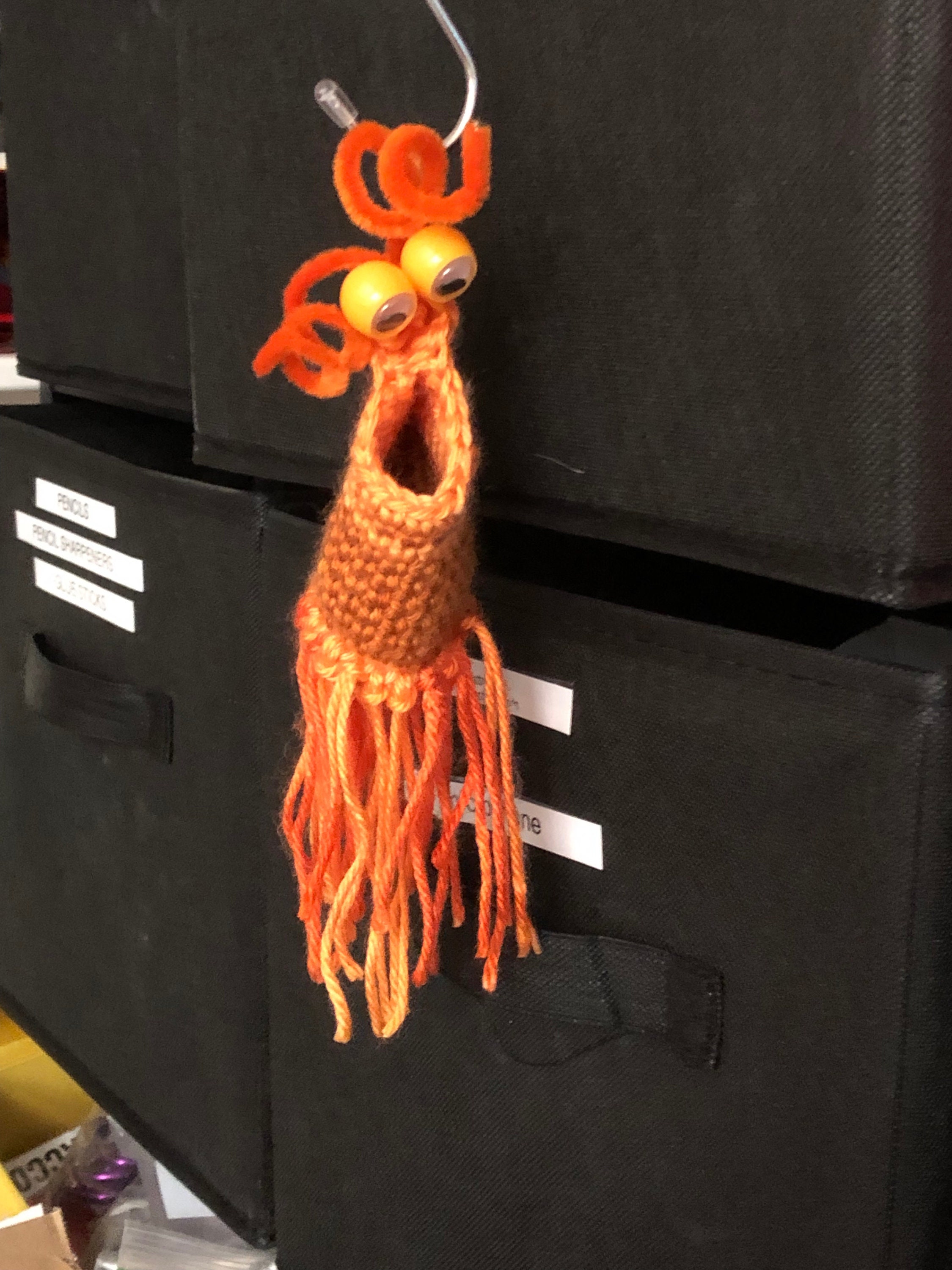 Yip Yip Monster Alien Crochet Friend Car Hanger Mini Purse Clip Backpack Buddy Crochet Pattern ...