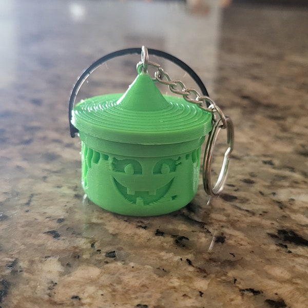 Halloween Bucket Keychain - Etsy