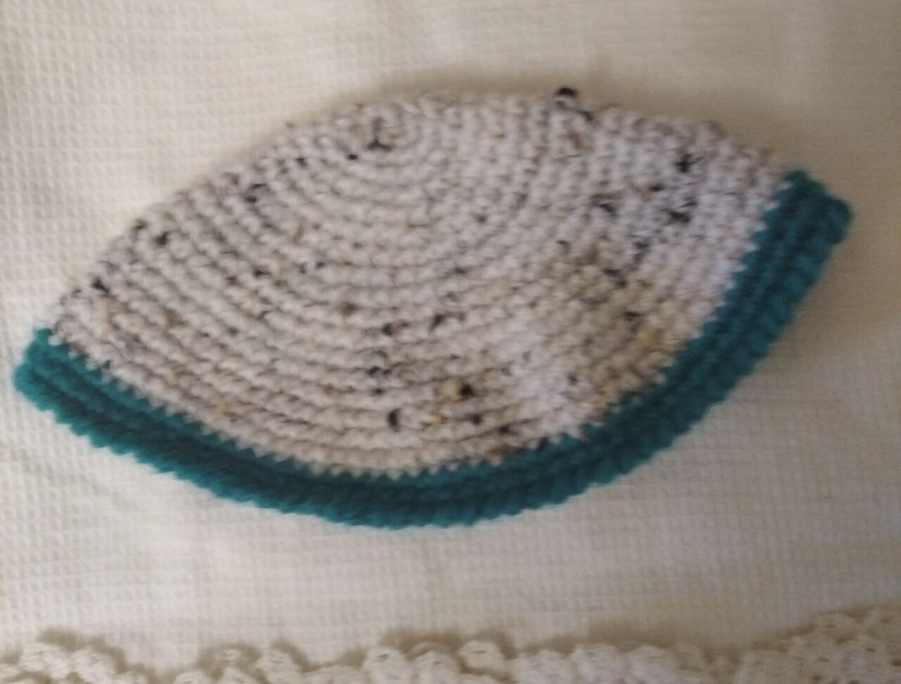 Mens Crochet Kippah Kippot Kippa Jewish Skullcap Yarmulke Frik Head ...