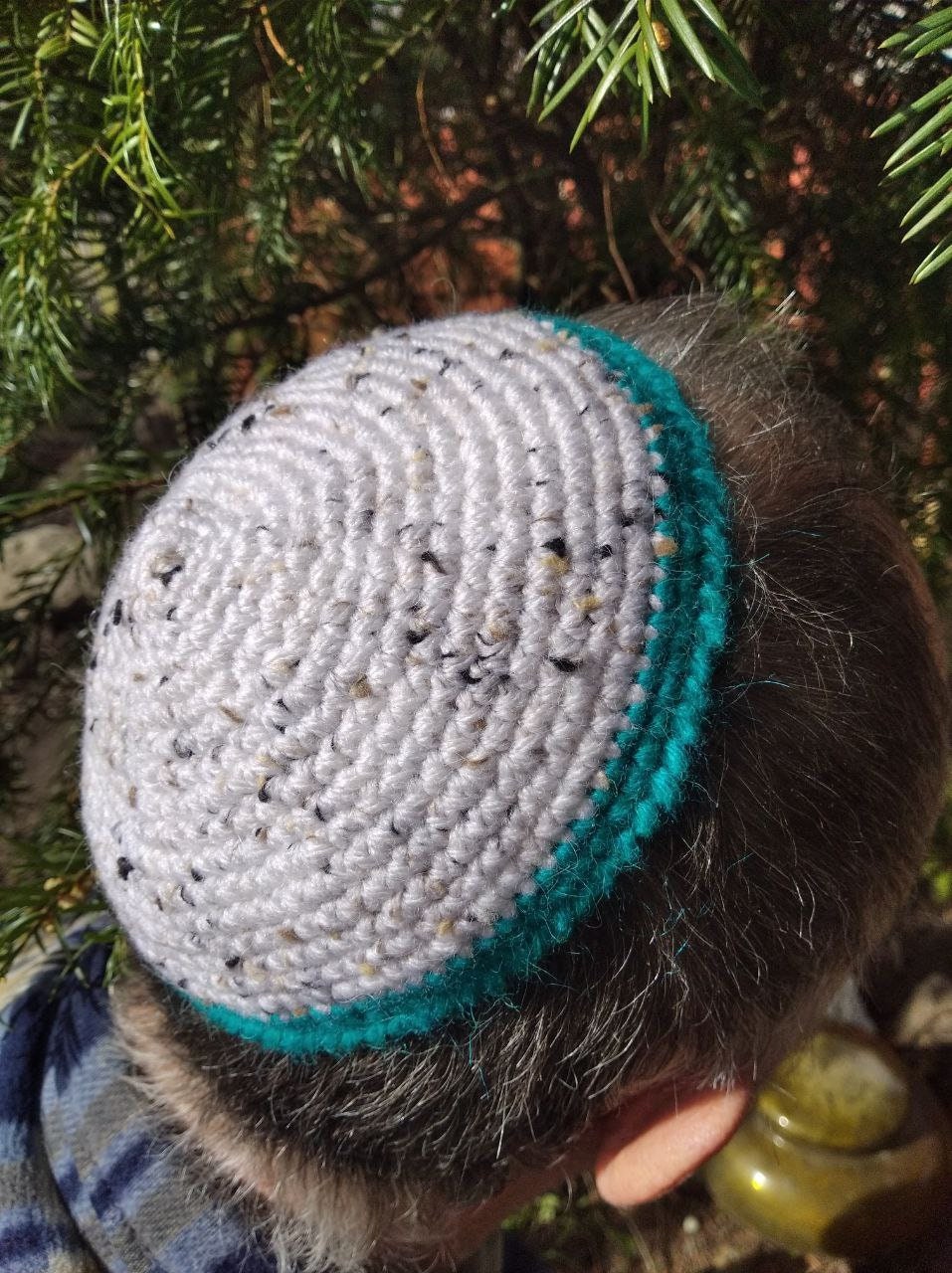 Mens Crochet Kippah Kippot Kippa Jewish Skullcap Yarmulke Frik Head ...
