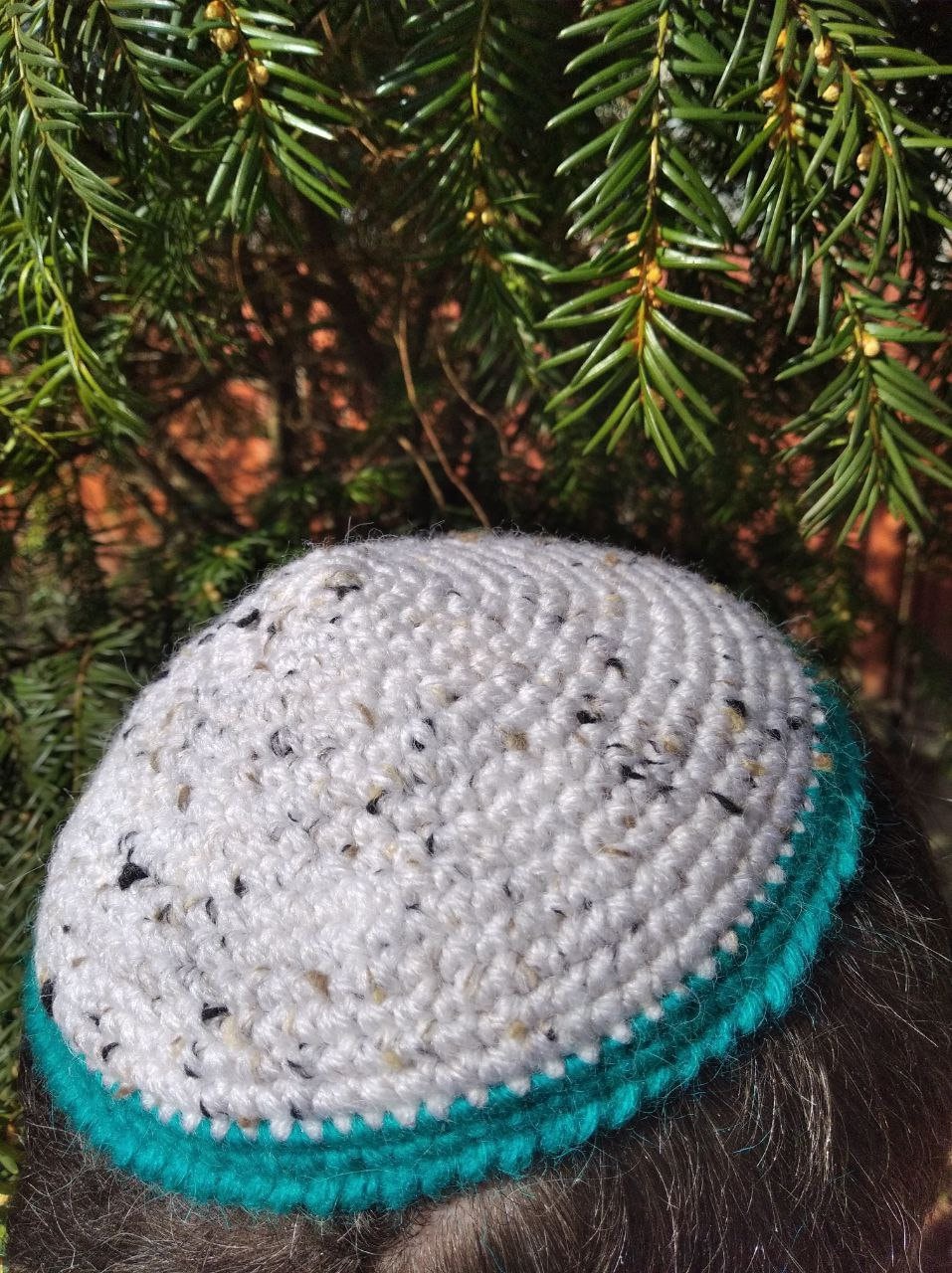 Mens Crochet Kippah Kippot Kippa Jewish Skullcap Yarmulke Frik Head ...