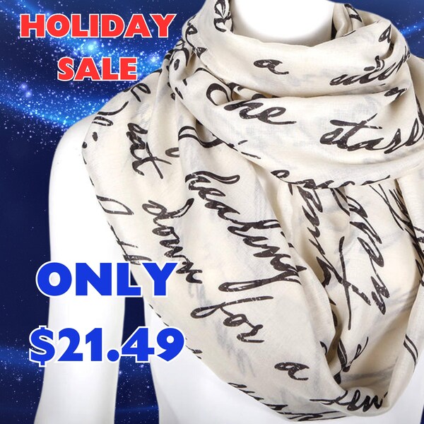 Quote Scarf Etsy