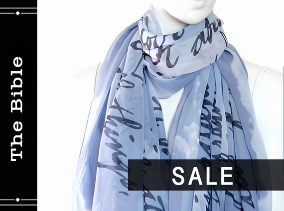 THE BIBLE Book scarf | Etsy