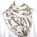 Text Design Book Scarf - Etsy
