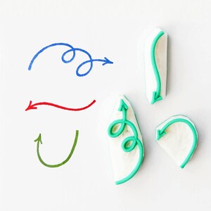 Arrow Stamps Rubber Stamps Set Stamp Set of 3 Handmade | Etsy