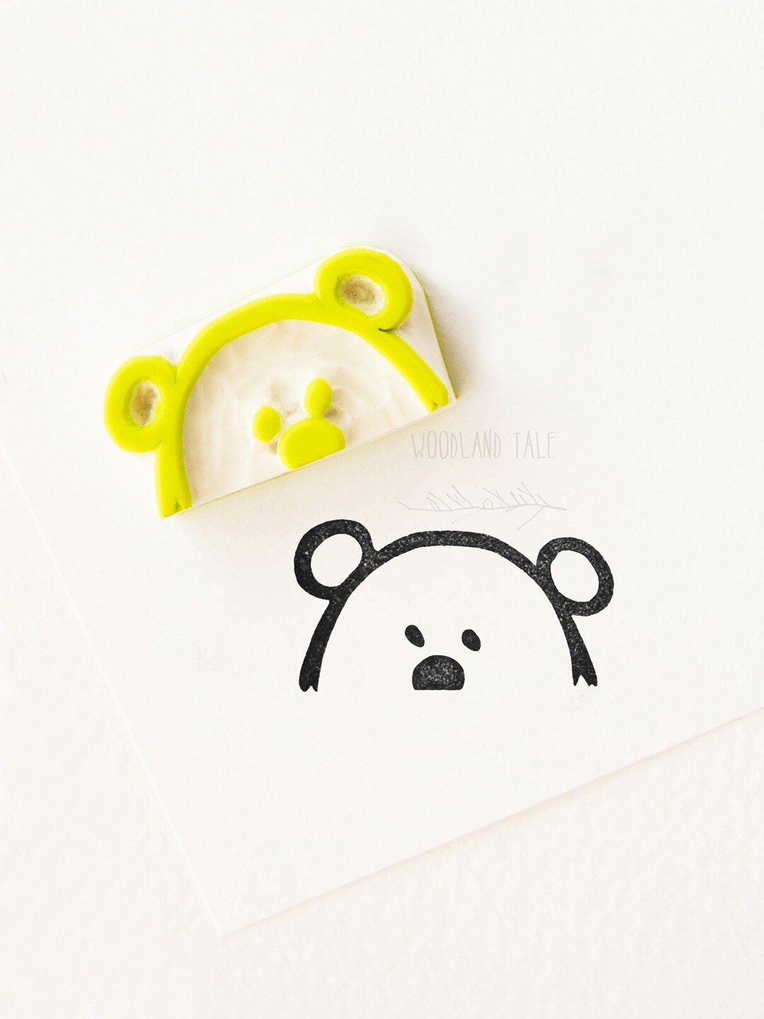 Bear Rubber Stamp Animal Stamps Custom Rubber Stamps - Etsy