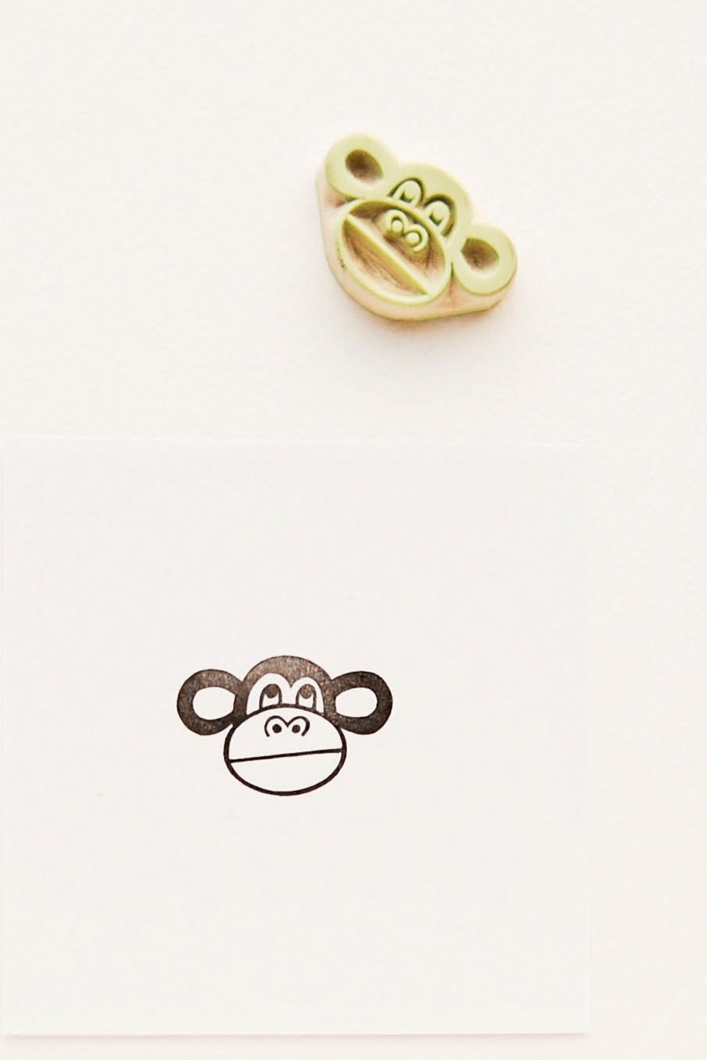 Monkey stamp rubber stamp ape stamp Funny monkey small | Etsy