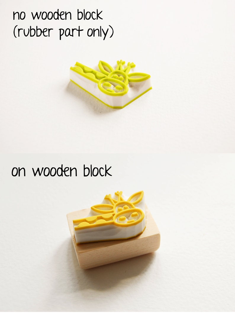 Giraffe Stamp Peekaboo Stamp Giraffe Gift Custom Rubber - Etsy