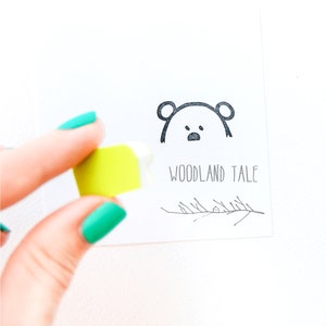 Bear Rubber Stamp Animal Stamps Custom Rubber Stamps - Etsy
