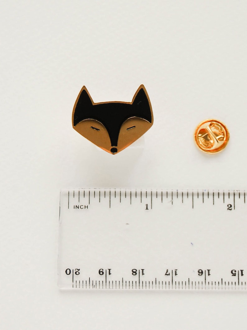 Fox enamel pin kawaii enamel pin fox brooch animal enamel | Etsy