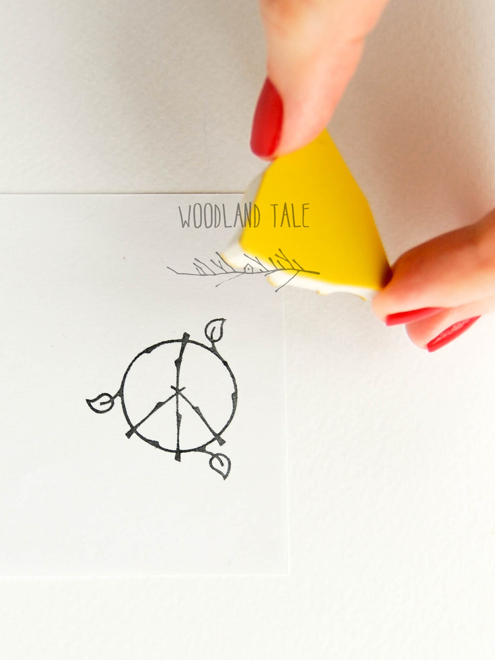 Peace Stamp Peace Sign Peace Rubber Stamp Peace Symbol - Etsy