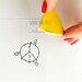 Peace Stamp, Peace Sign, Peace Rubber Stamp, Peace Symbol Stamp ...