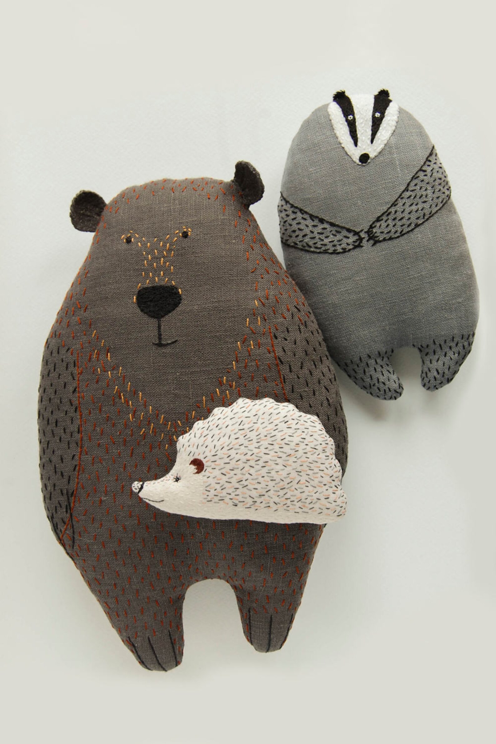 Small Badger Plush Woodland Shelf Decor Stuffed Badger - Etsy