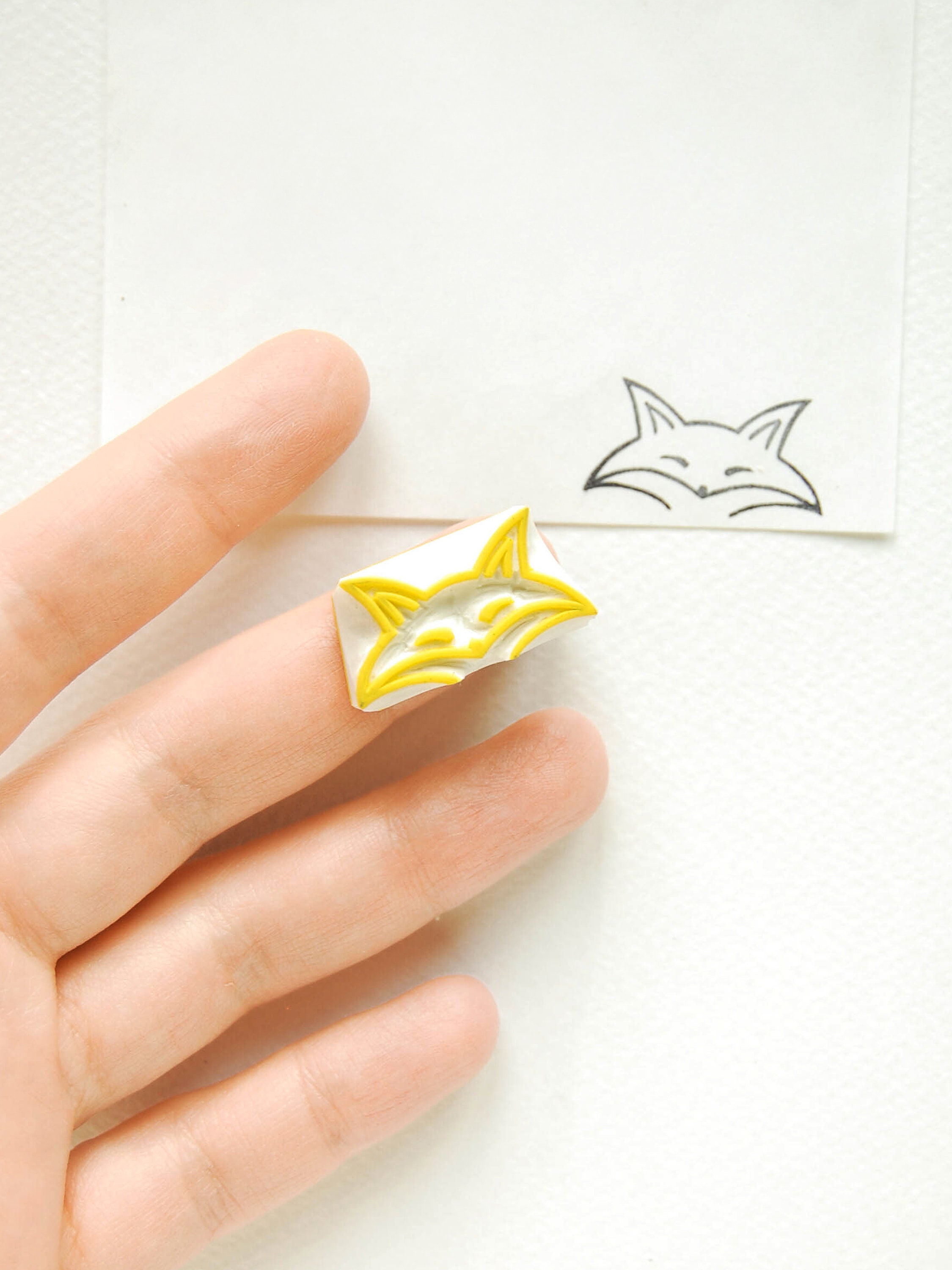 Fox Stamp Stationery Stamp Woodland Stamp Cute Fox Gift - Etsy Singapore