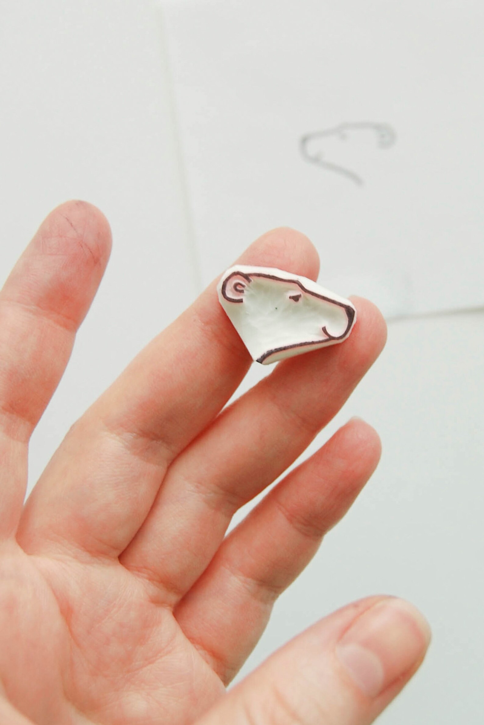 Polar Bear Stamp Bear Rubber Stamp Carved Stamp Small Polar - Etsy