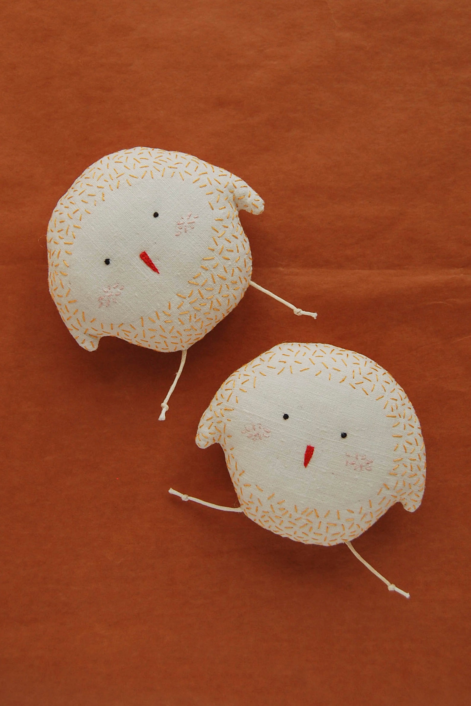 Beige baby chick ornament upcycled stuffed plush Easter | Etsy