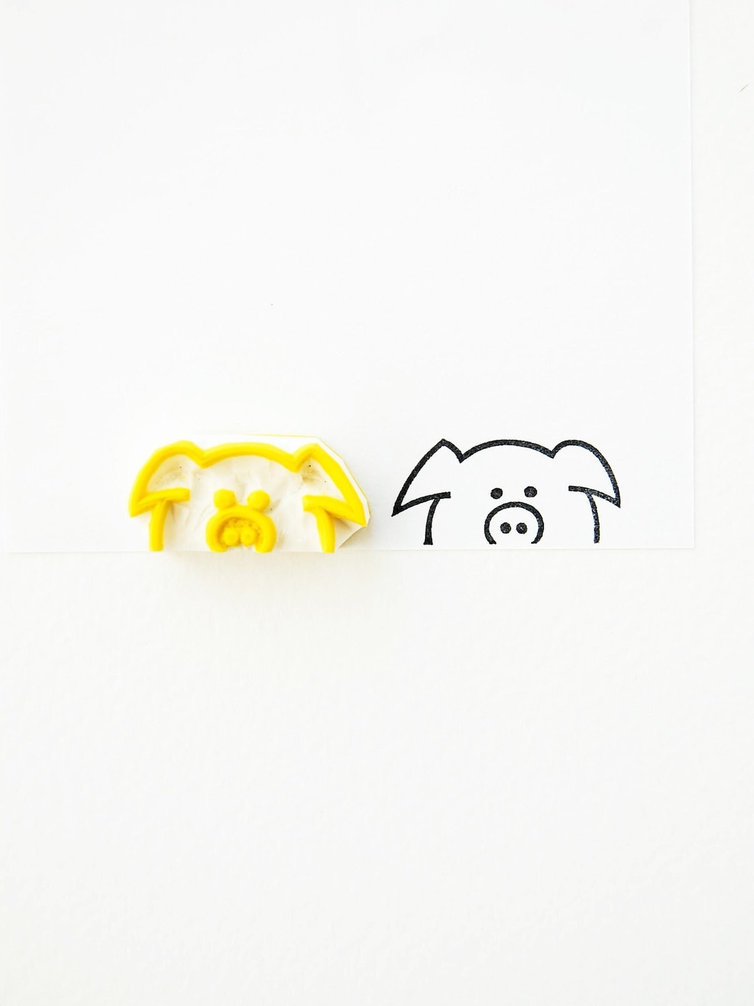 Pig Stamp Rubber Stamp Animal Stamp Small Pig Coworker - Etsy Canada