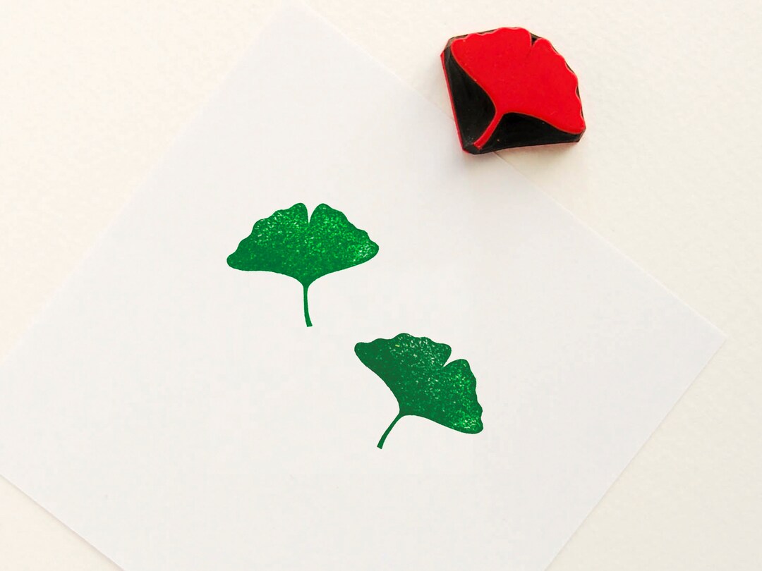 Ginkgo Leaf Leaf Stamp Botanical Stamp Handmade Stamps - Etsy