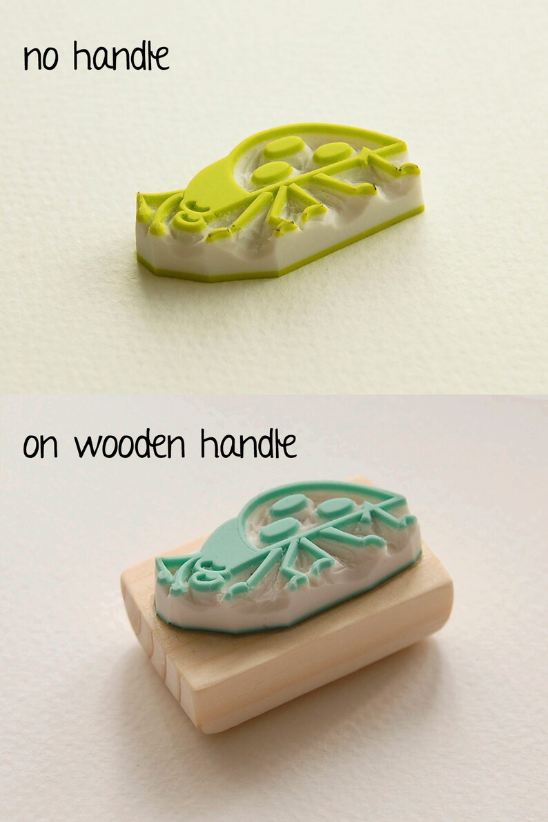 Creeping bug stamp funny bug stamp lady bug stamp ladybug | Etsy